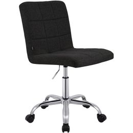 CLP Arbeitshocker h&ouml;henverstellbar mit Lehne und Rollen Darfield, Arbeitsstuhl ergonomisch 360&deg; drehbar, Kosmetikstuhl bis 150 kg belastbar