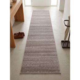 KADIMA DESIGN Kurzflorteppich INN, einfarbig, Beige, 80 x 300 cm