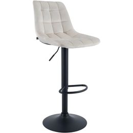 CLP Barhocker h&ouml;henverstellbar Mapun, Barstuhl 360&deg; drehbar, gepolstert mit Metallgestell f&uuml;r K&uuml;che, Theke, Bar und Lounge