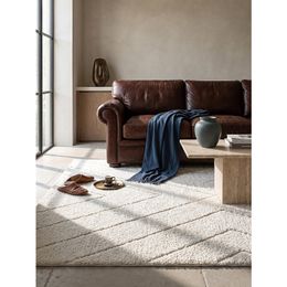 Shaggy-Teppich Pflegeleicht Creme 160x230 cm - ATRIO KADIMA DESIGN