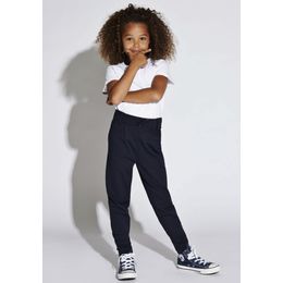 KIDS Only M&auml;dchen Schlupfhose "KONPOPTRASH", blau, Gr. 140, unifarben, Web, Obermaterial: 63% Viskose, 32% Polyamid, 5% Elasthan, Hosen
