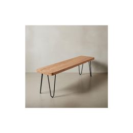 KADIMA DESIGN Esszimmerbank BAGLI Massivholz Landhausstil, Akazie 160x40x45 cm