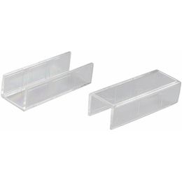 Sichtschutzbefestigungen Zubeh&ouml;r-Set Liedeco, transparent, Kunststoff, Sichtschutzbefestigungen, "Verbinder f&uuml;r 1-3-la&uuml;fige Gardinenschienen"