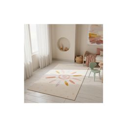 KADIMA DESIGN Spielteppich TRAUN in Creme, floral, 100 x 150 cm