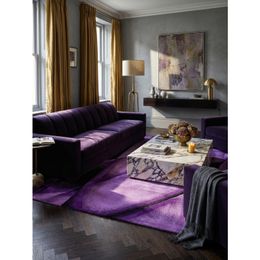 KADIMA DESIGN Teppich Kurzflor ASPEN in Violett, abstrakt, 200 x 290 cm
