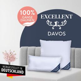 3-Kammer-Kopfkissen EXCELLENT, B:40cm L:80cm, wei&szlig;, Bezug: 100% Baumwolle. F&uuml;llung Au&szlig;enkammer: 100% G&auml;nsedaunen. F&uuml;llung Innenkammer: 100%