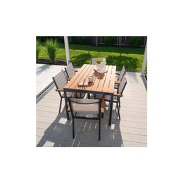 Home Deluxe Gartentisch in Holzoptik CANTOS - 150 x 90 cm