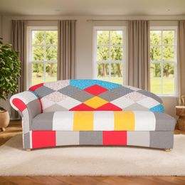 3-Sitzer Sofa Loretta mit linker Armlehne, ca. 193 x 83 x 85 cm &ndash; Bunt