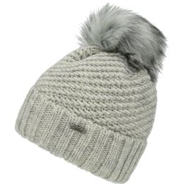 Chillouts Damen Beanie "Anni Hat", grau, Strick, Obermaterial: 75% Polyester, 15% Polyamid, 10% Wolle, M&uuml;tzen