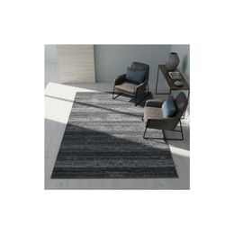 KADIMA DESIGN Teppich Kurzflor INN in Grau, einfarbig, 80 x 150 cm