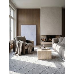 Teppich Polyester Grau 160x230 cm - ERESMA KADIMA DESIGN