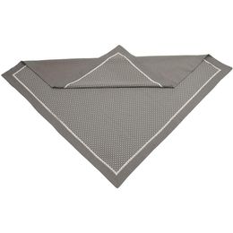 Tischdecke AMBIENTE HAUS, B:100cm H:1.000mm, grau, Baumwollmischung, Tischdecken, "Grau", 100/100 cm