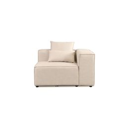 Home Deluxe Modulares Sofa Rechtes Ecksofa VERONA - 120 x 70 cm Beige