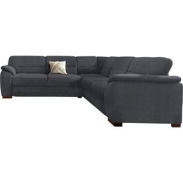 Sit & More Ecksofa SIT & MORE, B:255cm H:88cm T:225cm, grau, Luxus-Microfaser (90% Polyester, 10% Polyamid);Struktur (100% Polyester);Luxus-Microfaser ALTARA