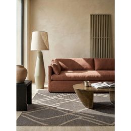 KADIMA DESIGN Flachgewebe-Teppich Pflegeleicht Schwarz 140x200 cm - BORNO Kadima