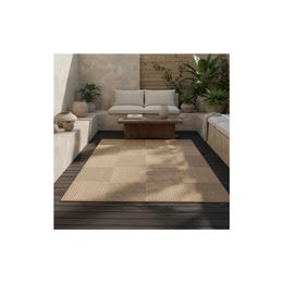 KADIMA DESIGN Teppich Outdoor ARLBERG in Beige, in Jute-Optik, aus Polypropylen, 160 x 230 cm