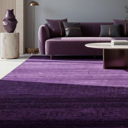 KADIMA DESIGN Kurzflorteppich INN, einfarbig, Violett, 240 x 340 cm