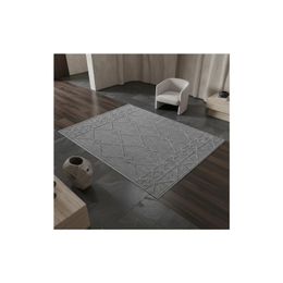 KADIMA DESIGN Outdoorteppich IMST, im Berber-Stil, Grau, 140 x 200 cm