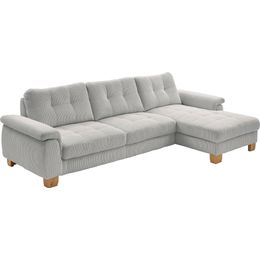 Ecksofa DIE PLANBAR, B:316cm H:86cm T:177cm, grau, 88% Polyester;12% Polyamid, Wohnzimmer, Sofas, "PP-LA19101 L-Form, Breite 316 cm", wahlweise mit