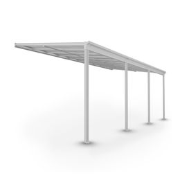 Juskys Terrassendach Borneo 6x3 m Aluminium mit Doppelstegplatten Terrassen&uuml;berdachung Wei&szlig;