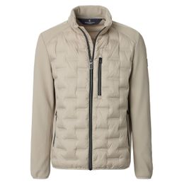 Casamoda Herren Langjacke "Casamoda Materialmixjacke uni", beige, Gr. XXXL, 100% Polyester, Jacken