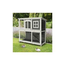 Home Deluxe Kaninchenstall aus Holz MINO &ndash; 122 x 108 cm