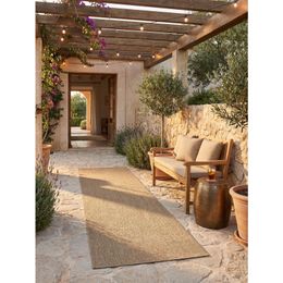 Outdoorteppich KASBERG, im Vintage-Stil, Beige, 80 x 150 cm