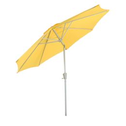 Sonnenschirm Asti, Gartenschirm, &Oslash; 3m neigbar Polyester/Alu 5kg ~ gelb