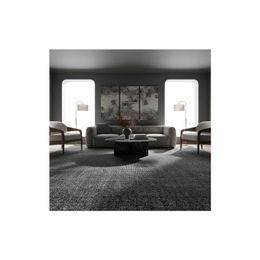KADIMA DESIGN Baumwollteppich Waschbar KOFEL, einfarbig, Grau, 80 x 150 cm