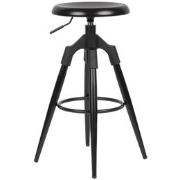 FineBuy Barhocker Metall 72-80cm Tresenhocker H&ouml;henverstellbar Barstuhl Modern