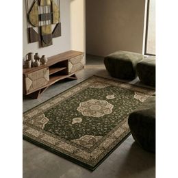 KADIMA DESIGN Kurzflorteppich GEISLER, orientalisch, Gr&uuml;n, 300 x 400 cm