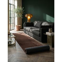 L&auml;ufer Kurzflor Braun 80x300 cm - RUTOR KADIMA DESIGN