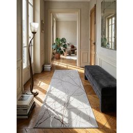 L&auml;ufer Kurzflor Grau 80x300 cm - KAVALA KADIMA DESIGN