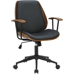 CLP B&uuml;rostuhl drehbar Arlondi mit Armlehnen, ergonomischer Schreibtischstuhl h&ouml;henverstellbar, Chefsessel ideal f&uuml;r B&uuml;ro und Home Office