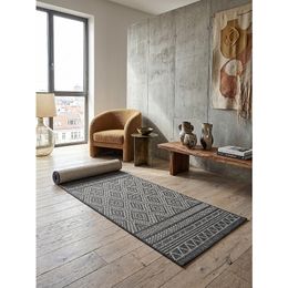 L&auml;ufer Flachgewebe Anthrazit 80x150 cm - ESERA KADIMA DESIGN