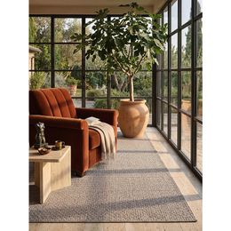 KADIMA DESIGN Flachgewebe-Teppich Polypropylen Taupe 140x200 cm - BROYE Kadima