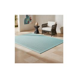 KADIMA DESIGN Teppich Outdoor DAFNE in Blau, einfarbig, 120 x 170 cm