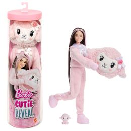 Barbie Kinder Anziehpuppe "Barbie Cutie Reveal Sweet Bows - Pinkes L&auml;mmchen", rosa, Puppen