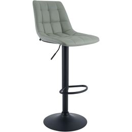 CLP Barhocker h&ouml;henverstellbar Mapun, Barstuhl 360&deg; drehbar, gepolstert mit Metallgestell f&uuml;r K&uuml;che, Theke, Bar und Lounge