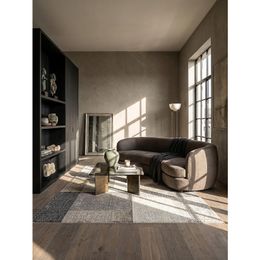 Niederflor-L&auml;ufer Kurzflor Grau 80x140 cm - THUR KADIMA DESIGN