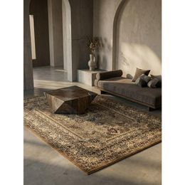 KADIMA DESIGN Kurzflorteppich TANNHEIM, orientalisch, Beige, 300 x 400 cm
