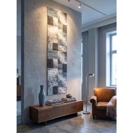 KADIMA DESIGN Kurzflorteppich LATEMAR, kariert, aus Polypropylen, Blau, 80 x 150 cm