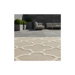 KADIMA DESIGN Teppich Outdoor IMST in Beige, im Skandi-Stil, 160 x 230 cm