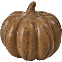 IB Laursen Terracotta K&uuml;rbis Braun glasiert &Oslash; 20 cm x H 18,5 cm