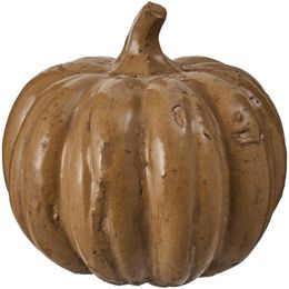 IB Laursen Terracotta K&uuml;rbis Braun glasiert &Oslash; 15 cm x H 13,5 cm