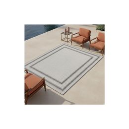 KADIMA DESIGN Outdoorteppich LIRIA, mit Bord&uuml;re, Creme, 200 x 290 cm