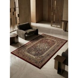 KADIMA DESIGN Kurzflorteppich TANNHEIM, orientalisch, Rot, 160 x 230 cm