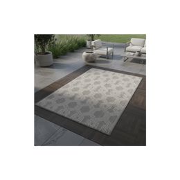 KADIMA DESIGN Outdoorteppich LIRIA, geometrisch, Grau, 80 x 250 cm