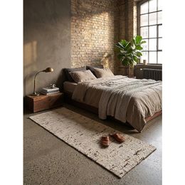 L&auml;ufer Wollmischung Natur 80 x 230 cm - ELIN KADIMA DESIGN
