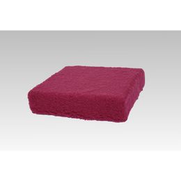 Linke Licardo Sitzkissen Sitzerh&ouml;hung Wolle bordeaux 40/40/10 cm